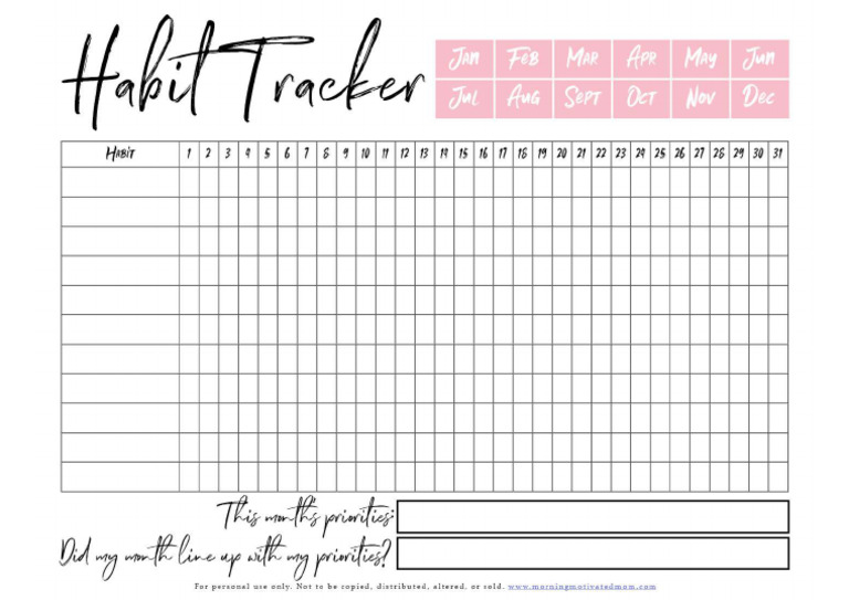 Habit Tracker Freebie (1) | PDF