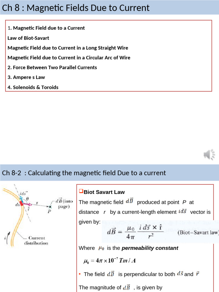 Magnetic Fields from Electric Currents | PDF | Magnetic Field ...