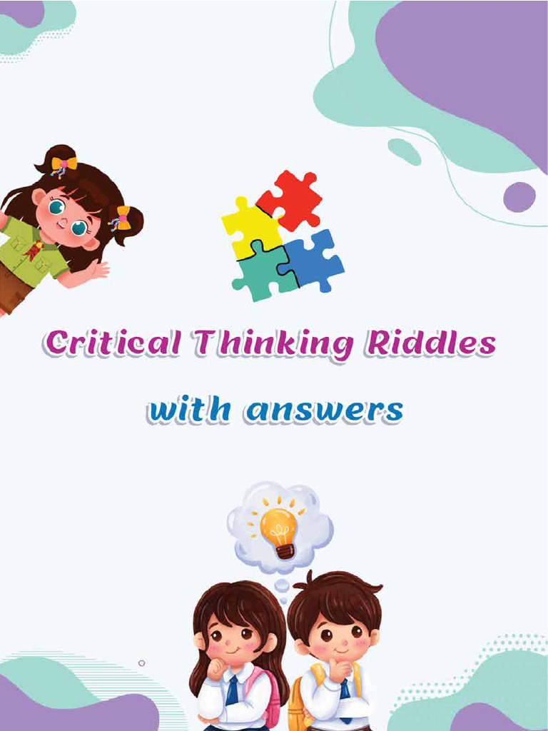Critical Thinking Riddles | PDF
