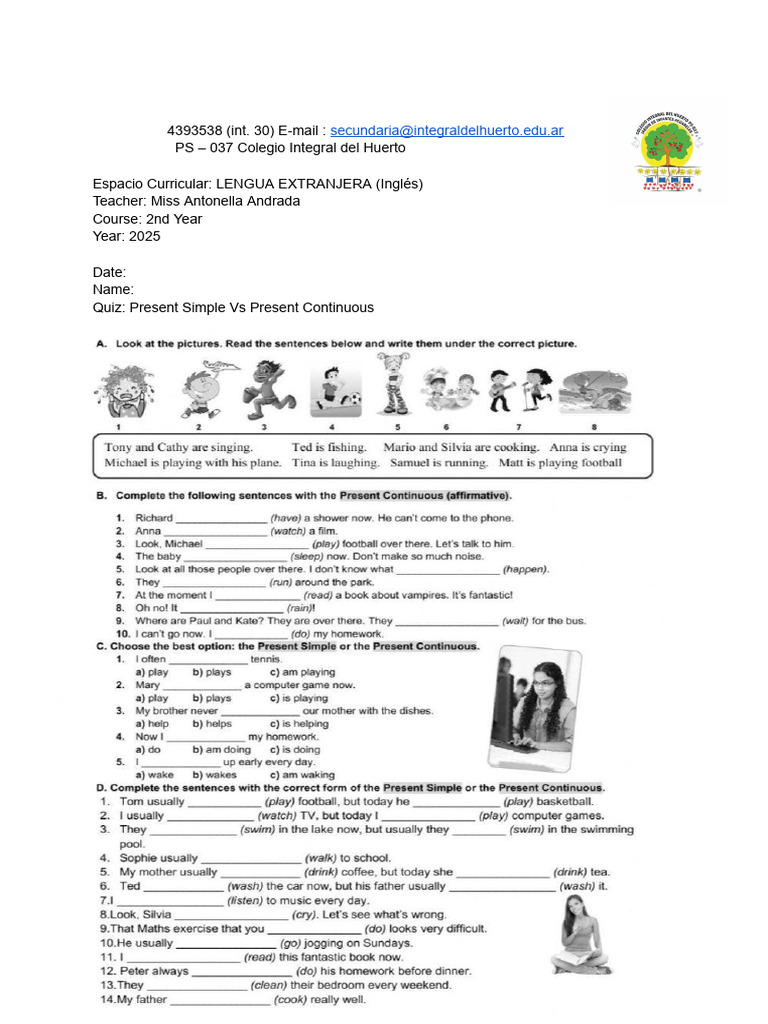 Test 2nd Year | PDF