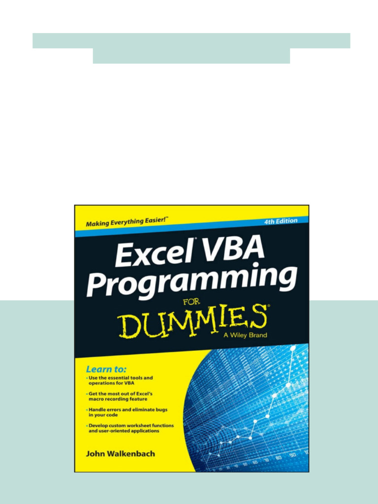 Excel VBA Programming For Dummies 4th Edition by John Walkenbach ...