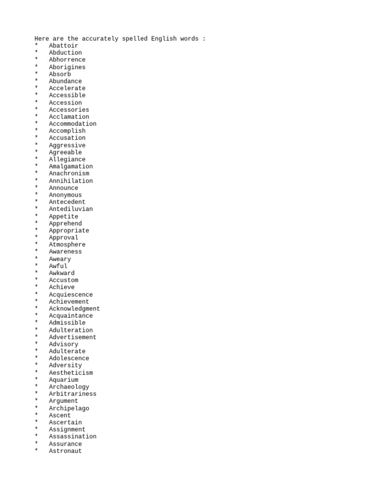 Right Spelling A | PDF