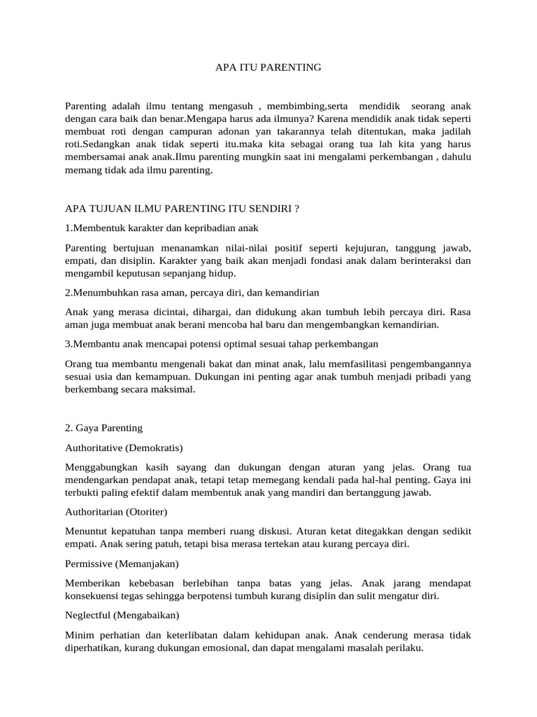 Apa Itu Parenting Fixx | PDF