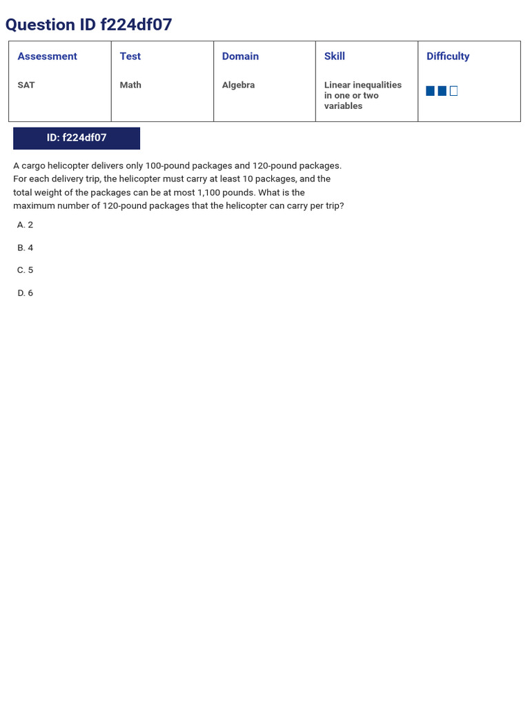 SAT Algebra Package Delivery Problem | PDF | Equations | Algebra