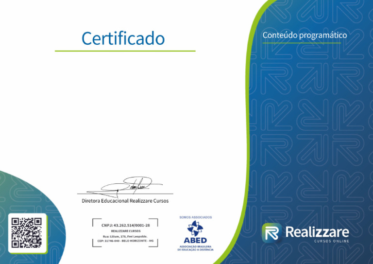 KEVYN LUENDER AGUIAR de MATOS Pedreiro Pedreiro Certificado Realizzare ...