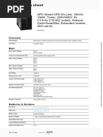 APC SRT5KXLI UPS Specifications | PDF | Electrical Engineering ...