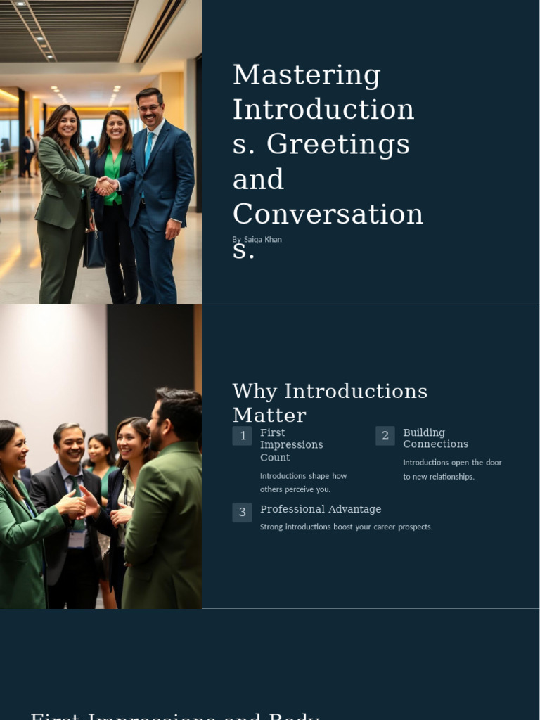 Mastering Introductions Greeting | PDF