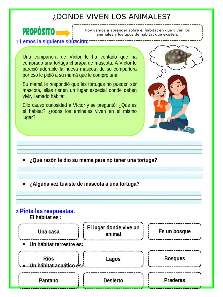 Donde Viven Los Animales Ficha | PDF