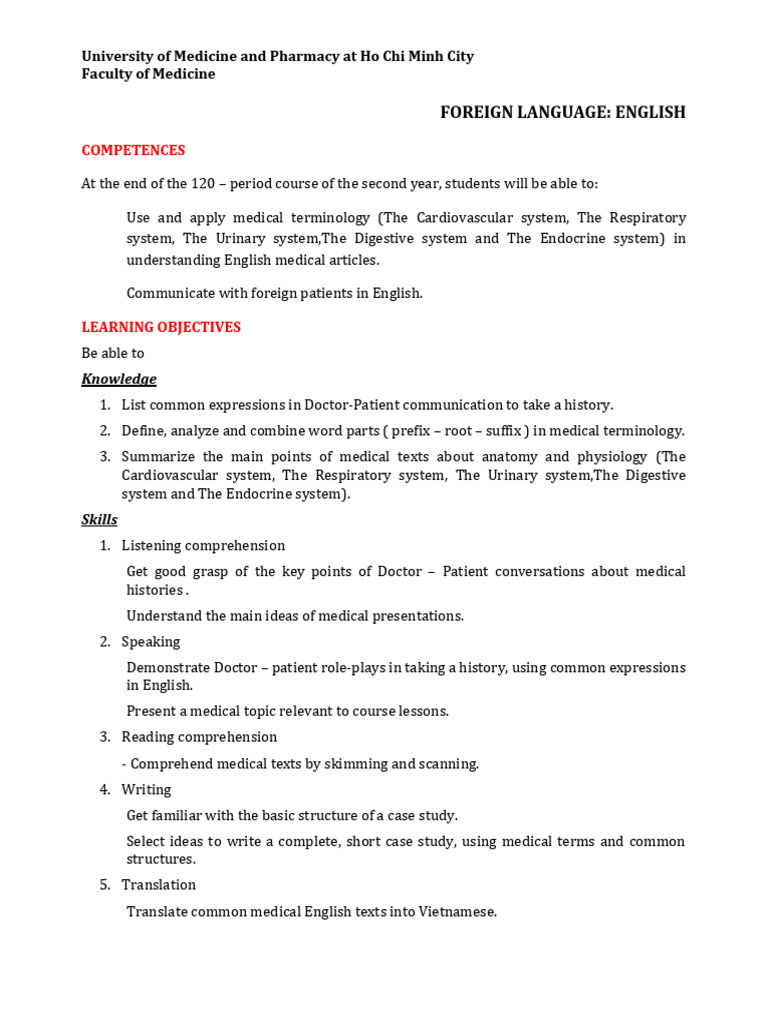 English For Medical Students | PDF | Endocrine System | Reading ...