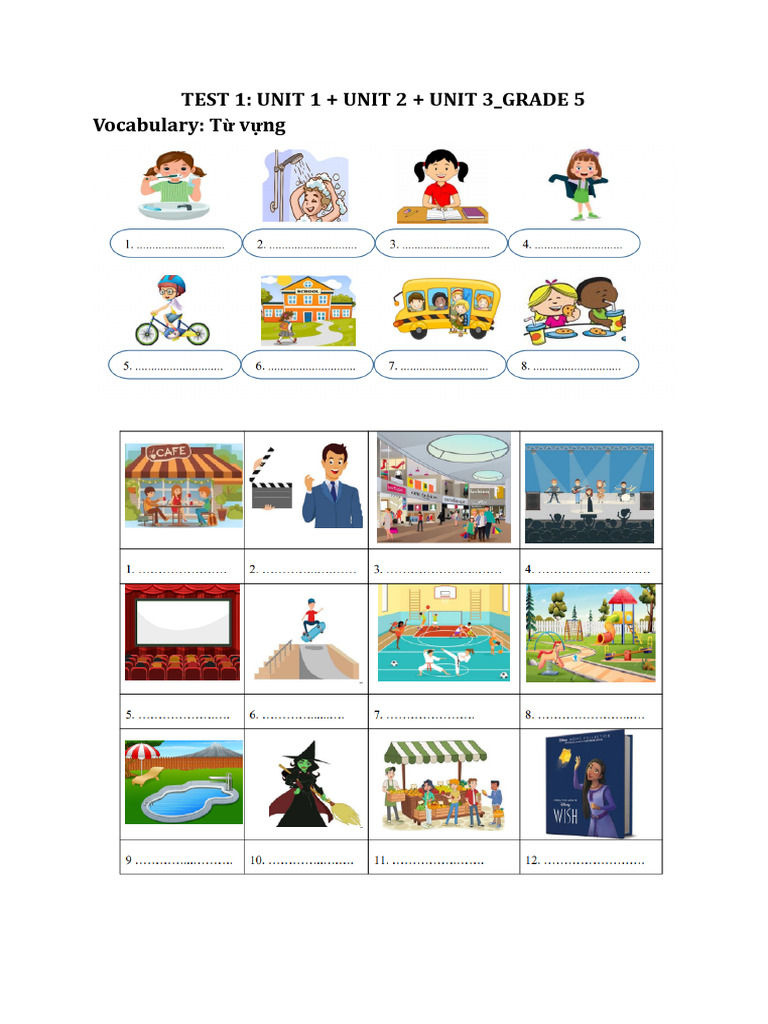 Test Vocab - Grade 5 | PDF
