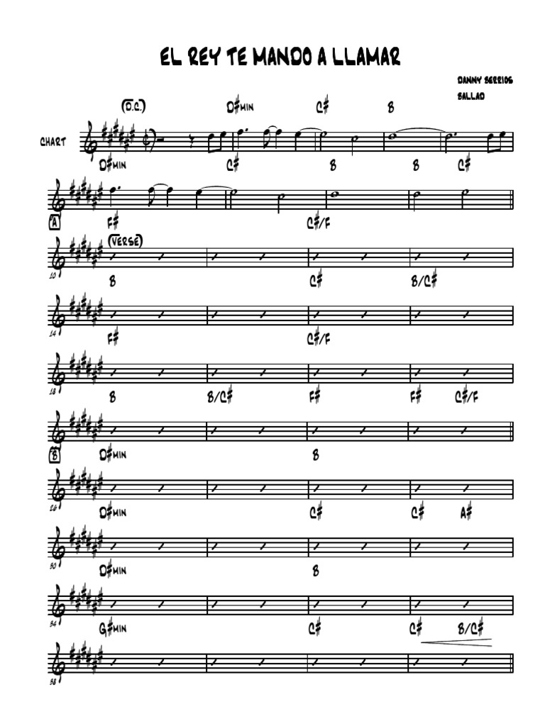 Charts El Rey Te Mando A Llamar by Lead Piano PDF Compress | PDF