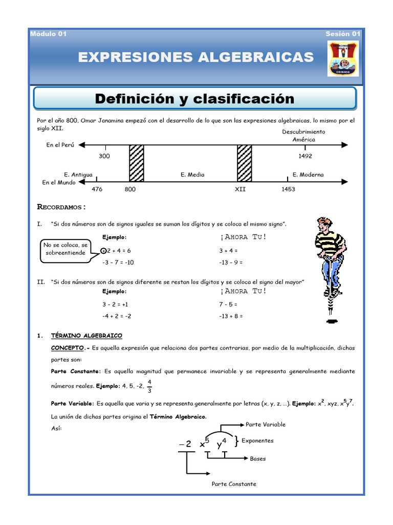 Expresiones Algebraicas para Segundo de Secundaria | PDF | Teoría de ...