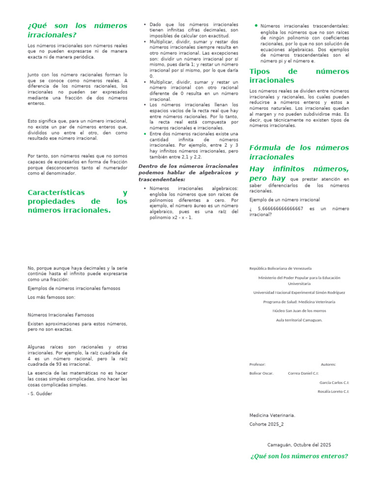 Trípticos | PDF | Número racional | Número Real
