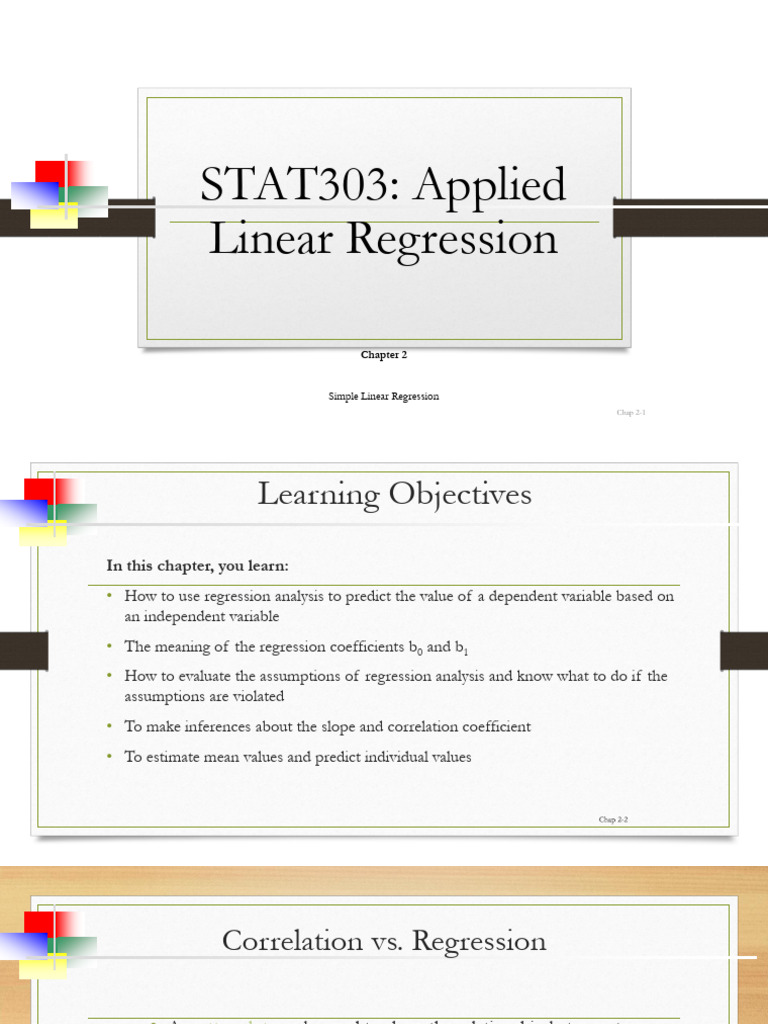 Simple Linear Regression 24 | PDF | Errors And Residuals | Linear Regression
