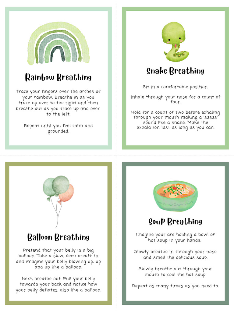 Mindfulness Breathing Techniques Guide | PDF | Breathing