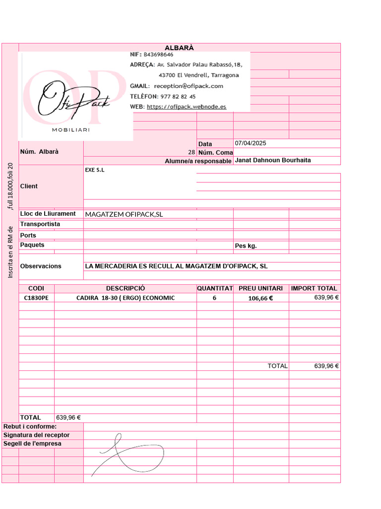 ALBARA Num28EXE SL Copia de Albara | PDF