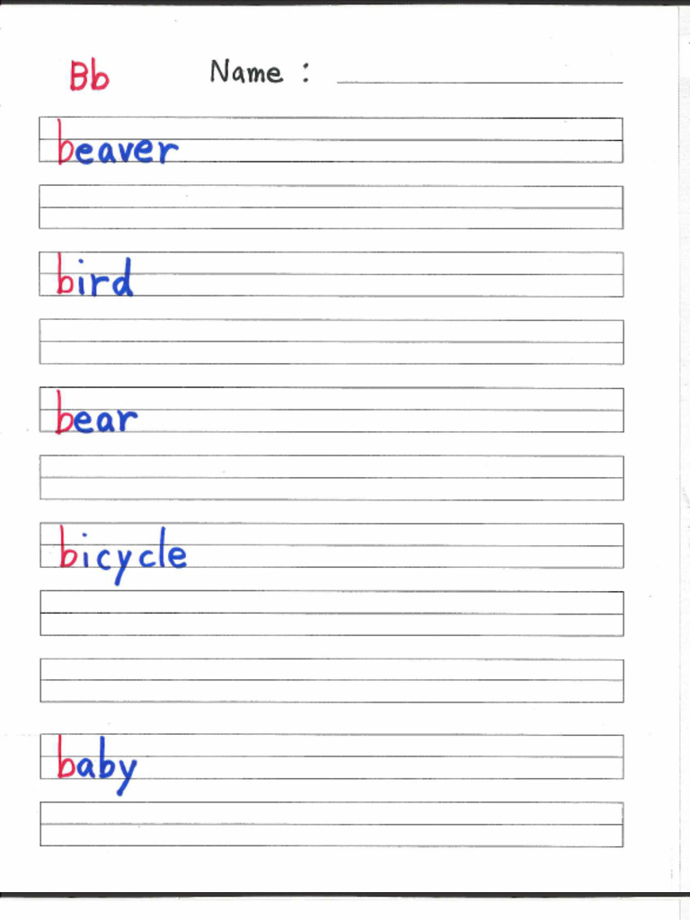 Flipchart Word Writing Practice | PDF