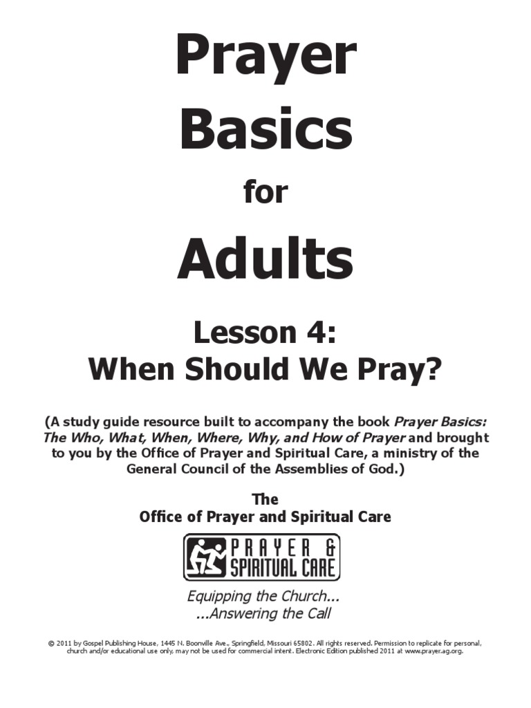 Prayer Basics Adult Lesson - Week Four | Prayer | Anger