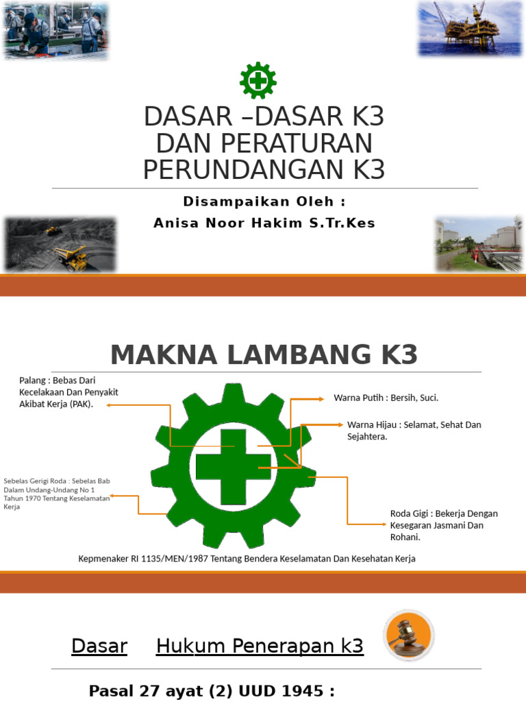 Dasar - Dasar k3 Dan Peraturan Perundangan k3 | PDF