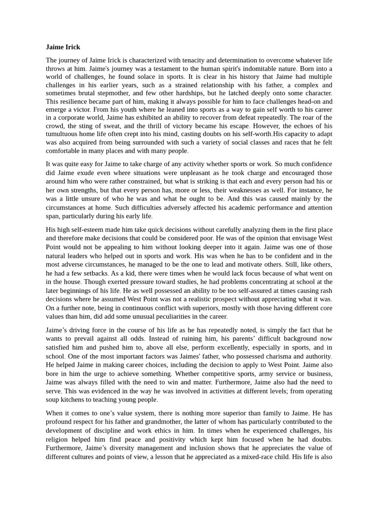 Life Stories of Recents MBA - Jamie Irick & Monica Chi | PDF ...
