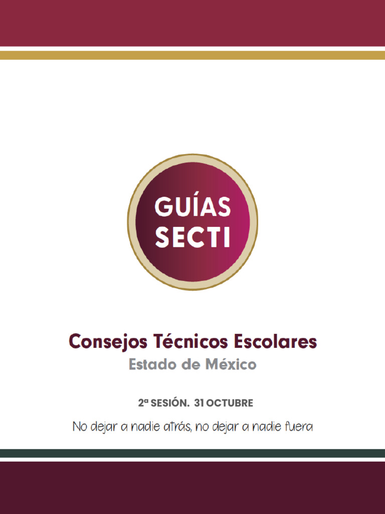 GUÍA SECTI CTE Octubre 1610 (Corregido V2) | PDF | Enseñando | Escuelas