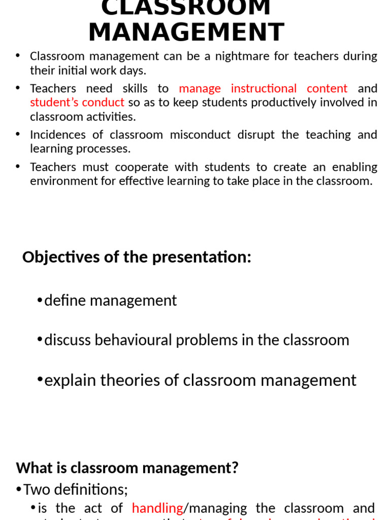 Classroom Management | PDF | Classroom Management | Teachers
