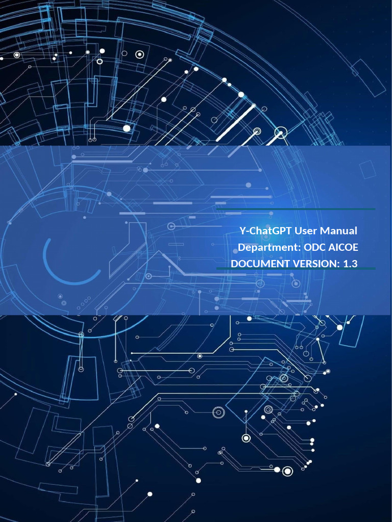 Y-ChatGPT User Manual Guide | PDF | Icon (Computing) | Login
