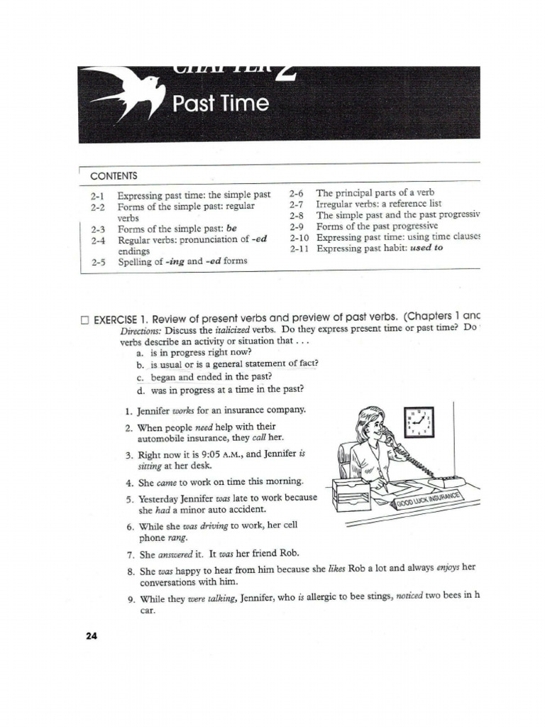 ESL Past Time Chapter 2 | PDF