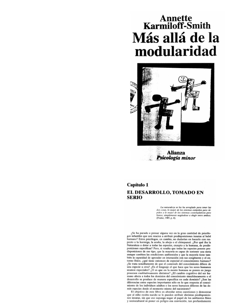 Karmiloff Smith a. (1992). Mas Allá de La Modularidad. Cap 1. Pp 17-50 ...