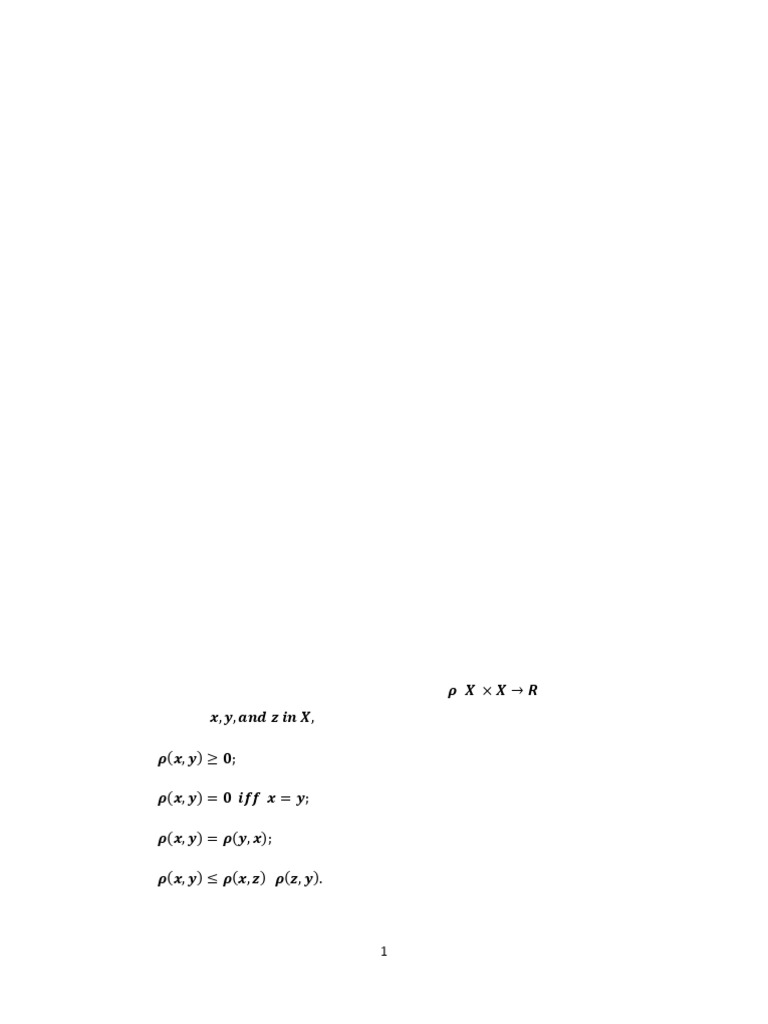Understanding Metric Spaces and Properties | PDF | Continuous Function ...