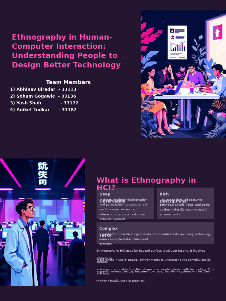 Ethnography's Role in HCI Design | PDF | Human–Computer Interaction ...