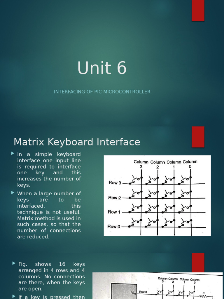 Interfacing Matrix Keyboard with PIC18F | PDF | Electric Motor | Analog ...