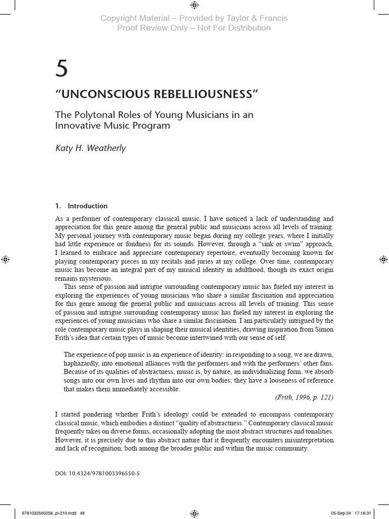 Unconscious Rebelliousness | PDF | Identity (Social Science ...