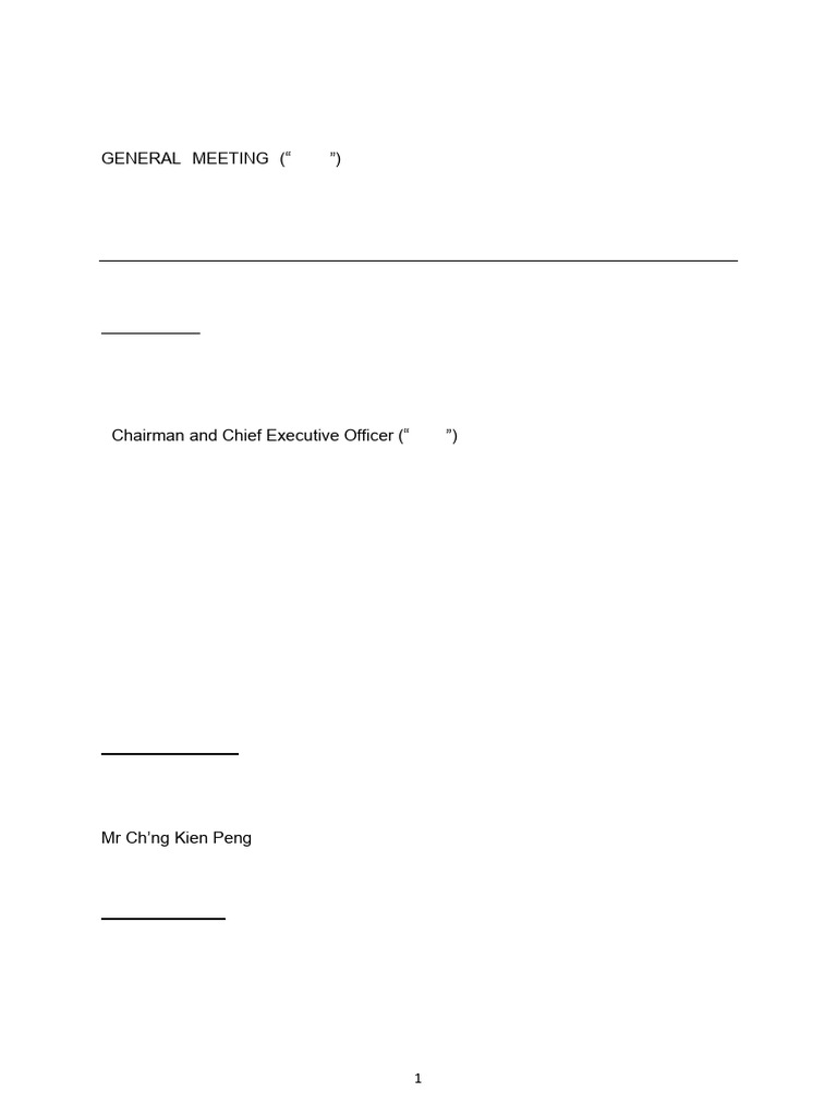 Key Matters Discussed at 21st AGM of AHB 13 July 2020 (Final) | PDF ...