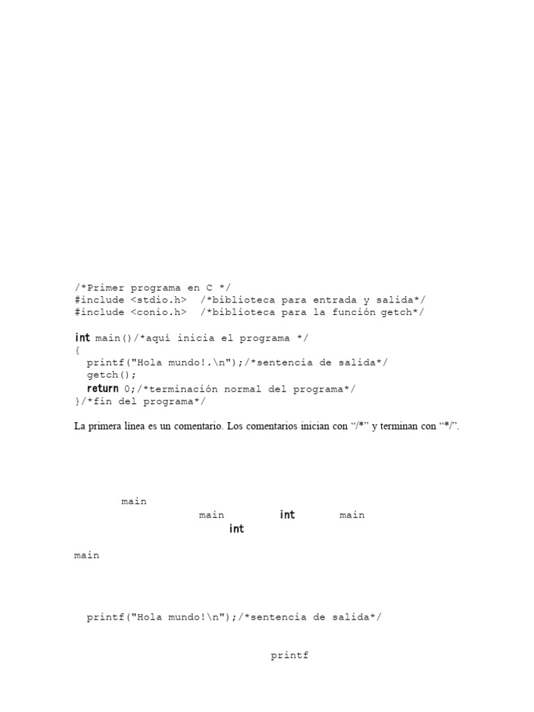 Introduccion A La Programacion en C | PDF | División (Matemáticas) | Compilador