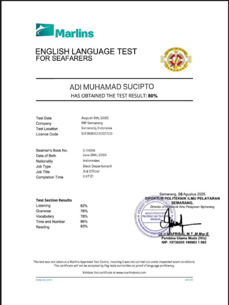 Marlin Tes Adi | PDF