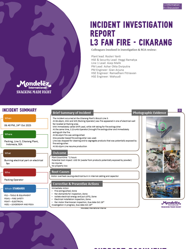 One Pager - PSM Sev1 - Fire Packing L3 - 24OCT2025 - Prelim | PDF | Safety