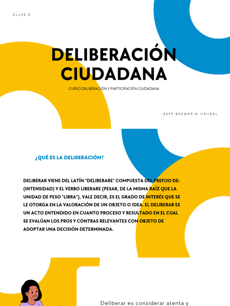 Deliberación Ciudadana Clase 3 | PDF
