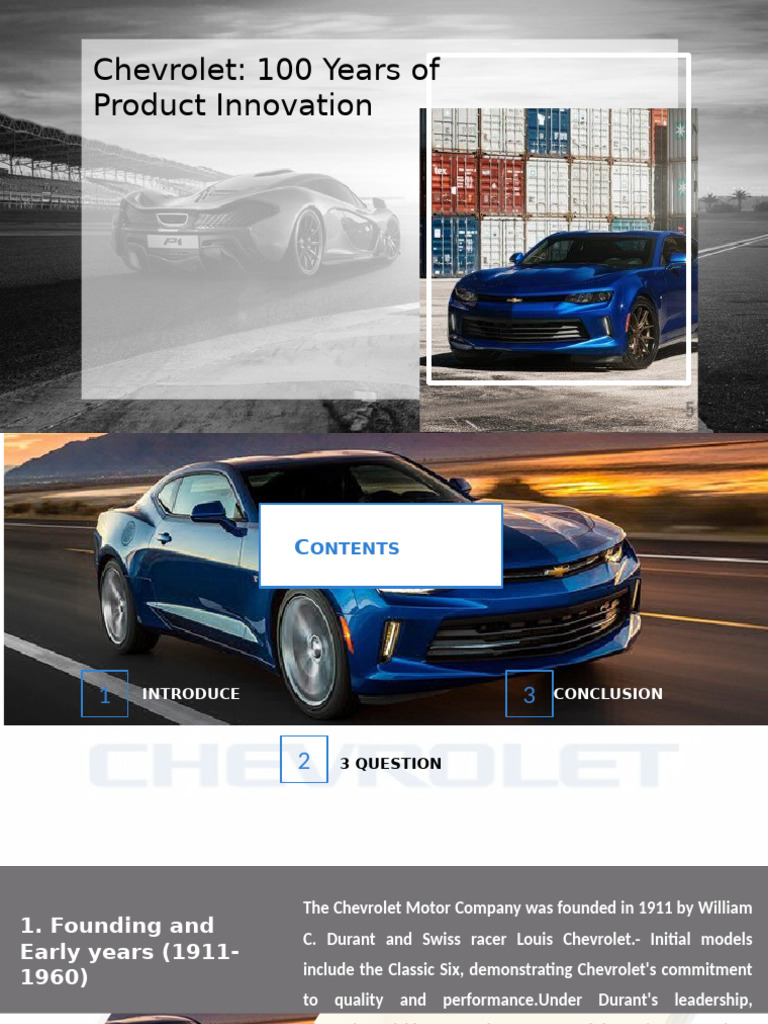 Chevrolet's Century of Innovation and Growth | PDF | Chevrolet | Industries