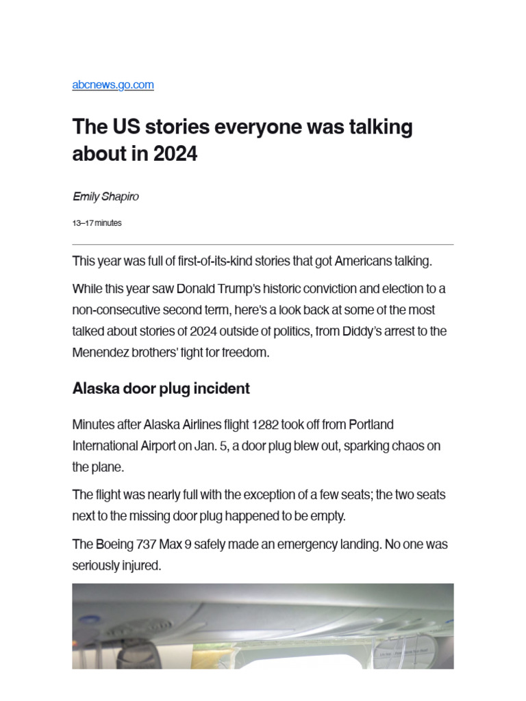 The US Stories - ABC News | PDF