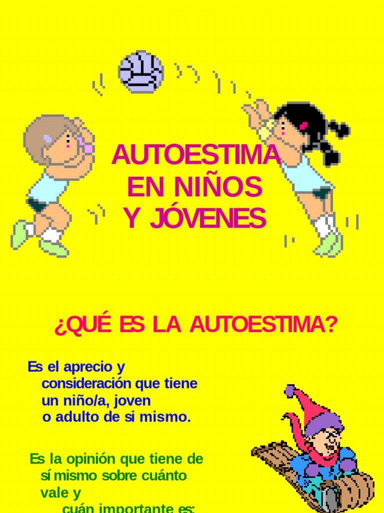 Fortaleciendo la Autoestima en Niños y Jóvenes | PDF | Autoestima ...