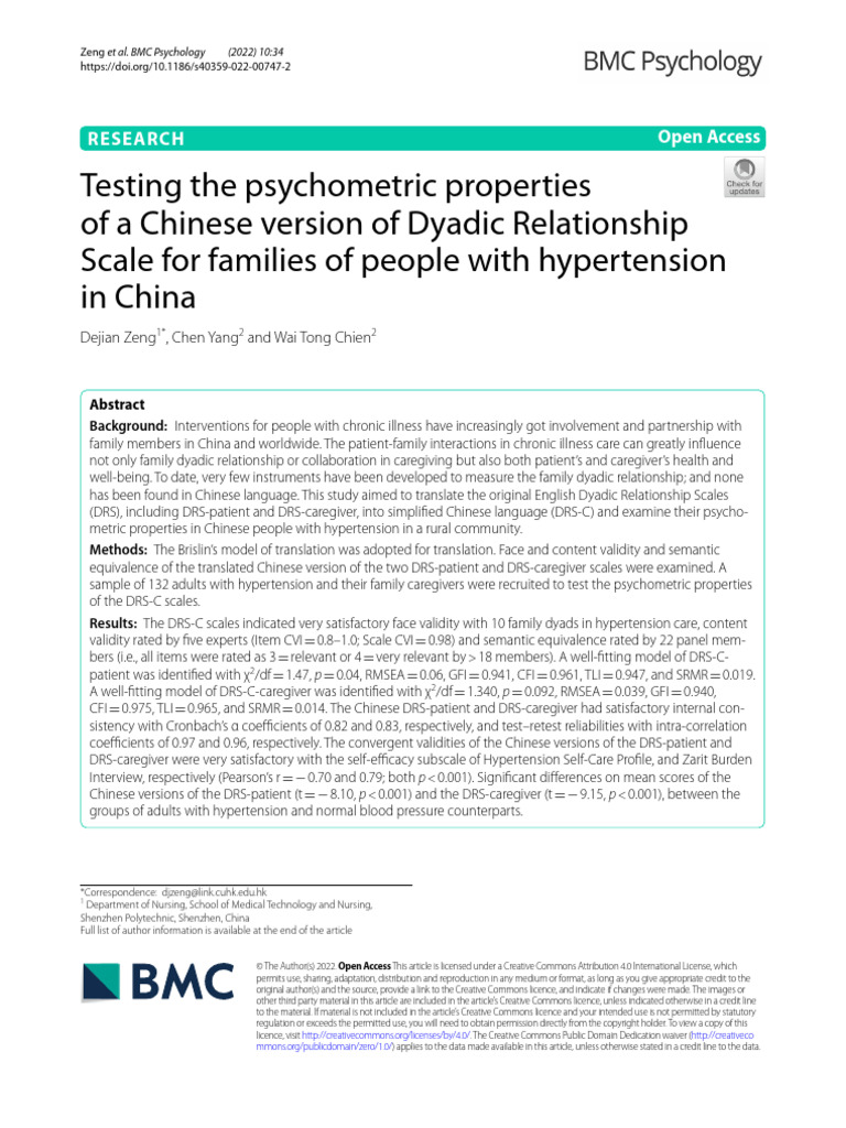 Testing The Psychometric Properties | PDF | Cronbach's Alpha ...