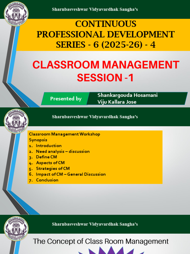 Classroom Management Strategies Workshop | PDF | Teachers | Cognition