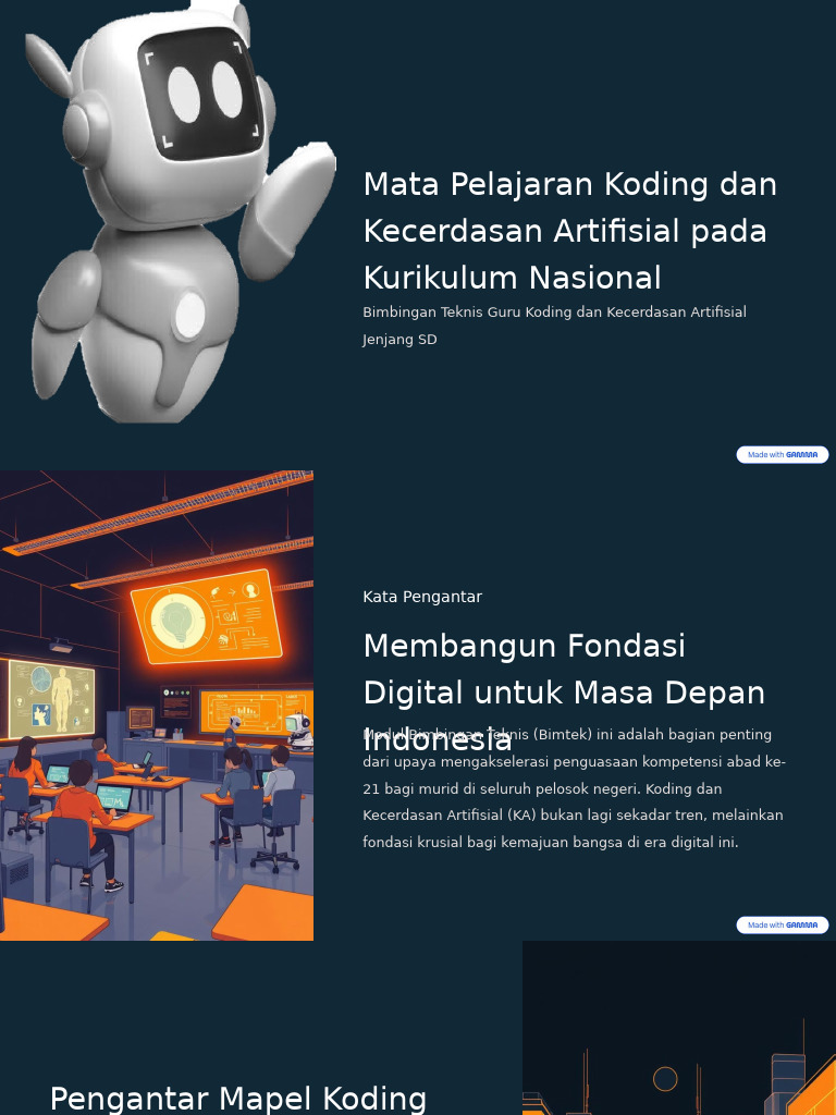 PRESENTASI Berpikir Komputasional Sebagai Dasar Koding Dan Kecerdasan Artifisial | PDF