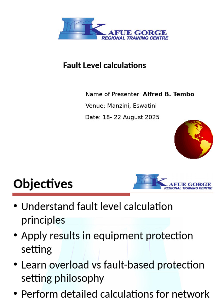 Fault Level Calculation Training Guide | PDF | Electrical Components ...