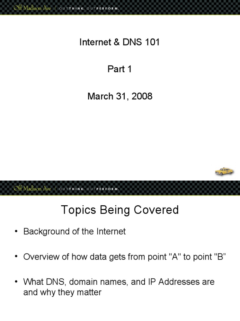 Internet 101 | PDF | Domain Name System | Domain Name
