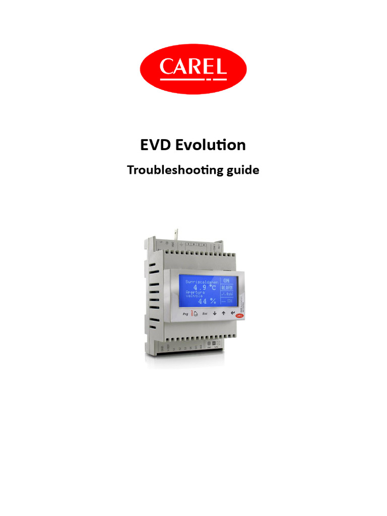 Carel Evd_EVO Troubleshooting | PDF | Valve | Mechanical Engineering