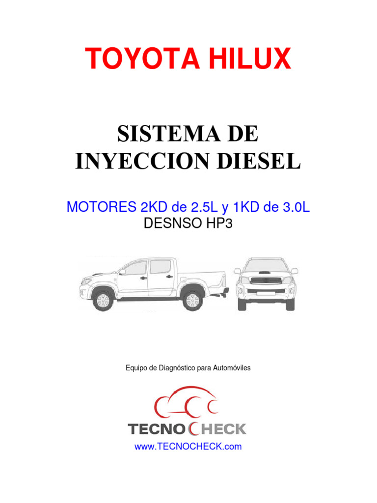 2. TOYOTA HILUX. MOTORES 2KD de 2.5L y 1KD de 3.0L DESNSO HP3. | PDF ...
