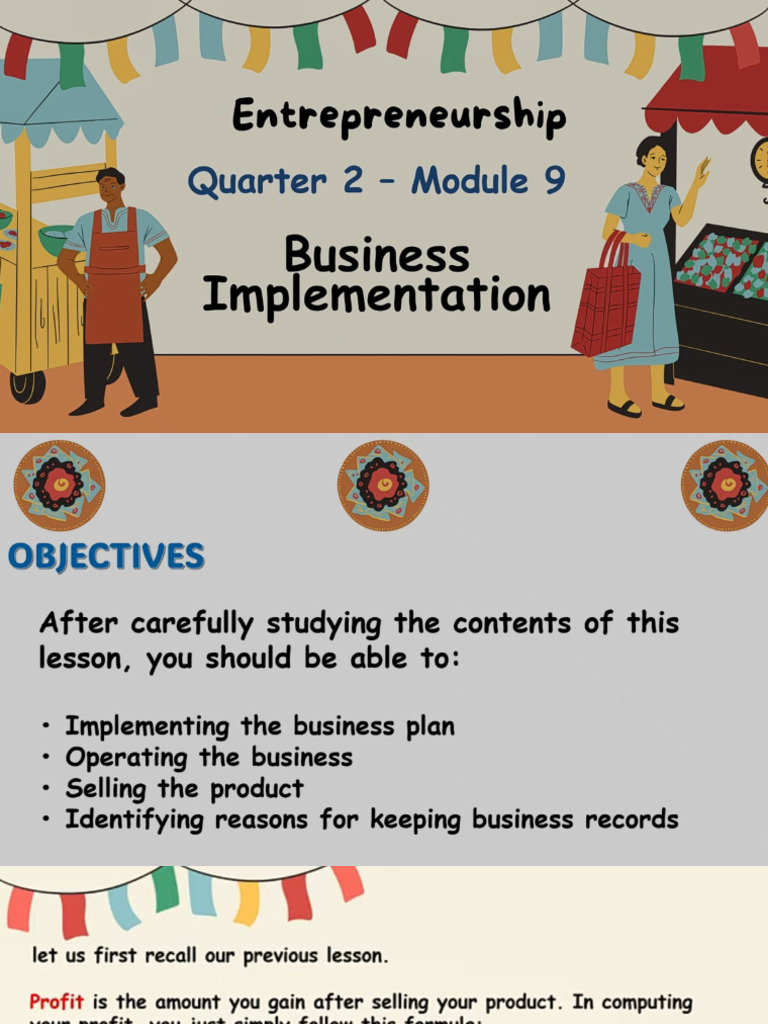 Business Implementation Module 9 Presentation | PDF
