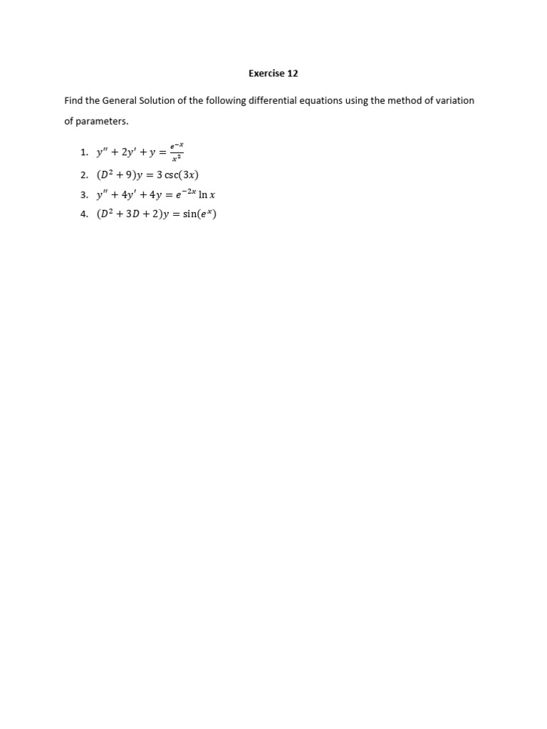 Exercise 3.4 | PDF